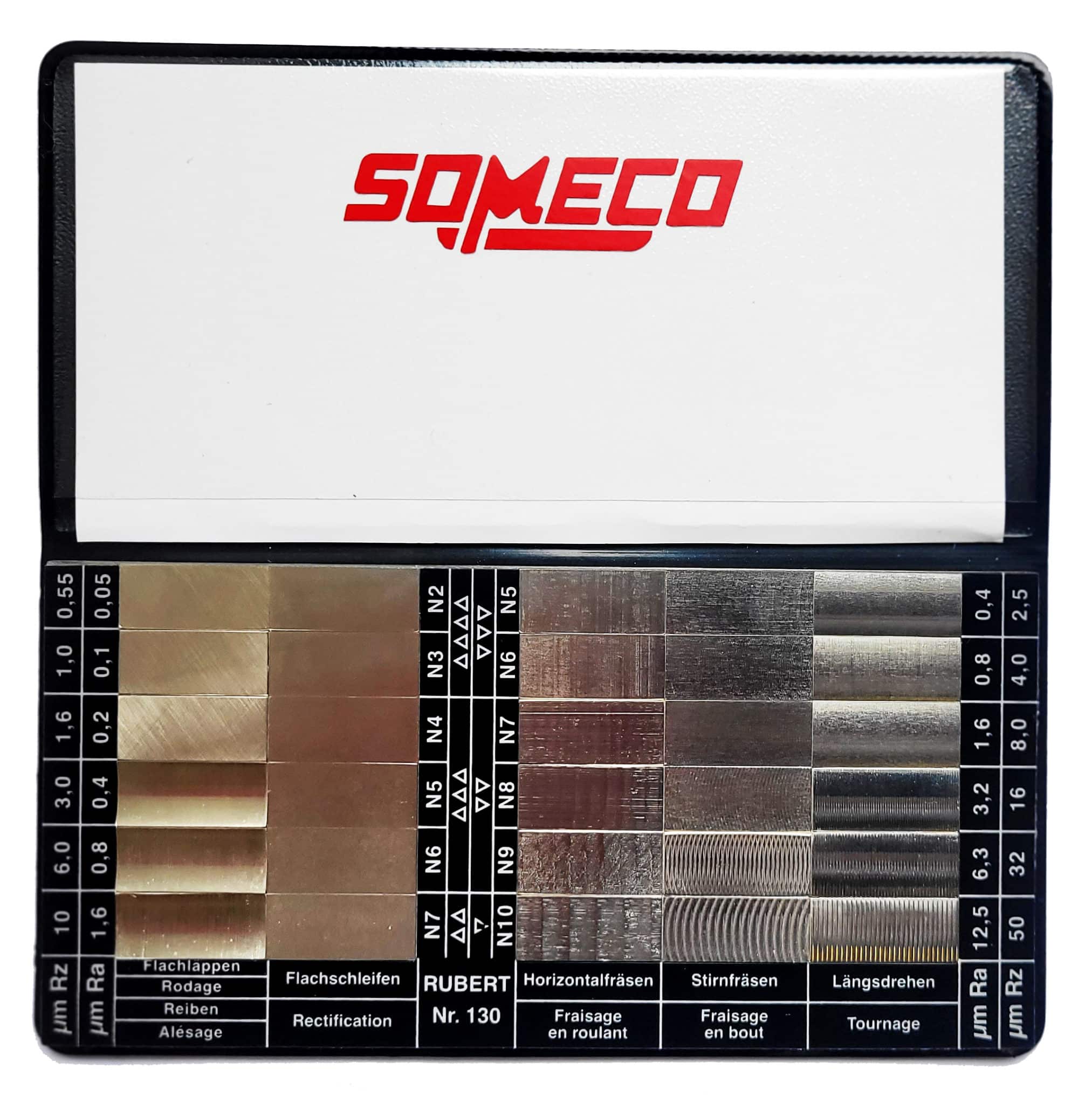 Étalons de rugosité et Cales de comparaison visio-tactile type RUGOTEST ...