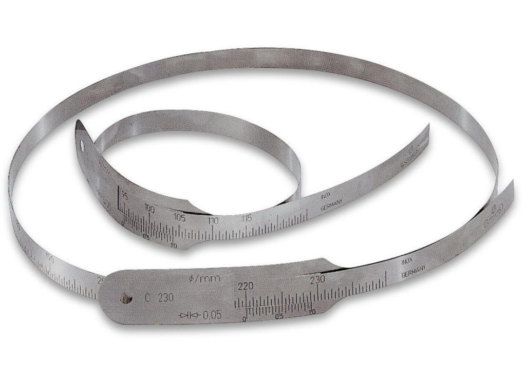Circomètre, ruban gradué pour mesurer les diamètres extérieurs, vernier ...